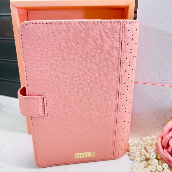 kikki.K | Office | Kikki K Peach Medium Perforated Leather Planner ...